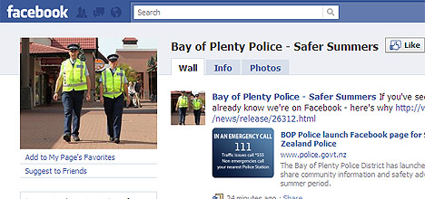 SunLive - BOP police launch Facebook page - The Bay's News First