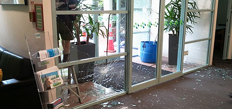 SunLive - Council reception smashed up - The Bay's News First