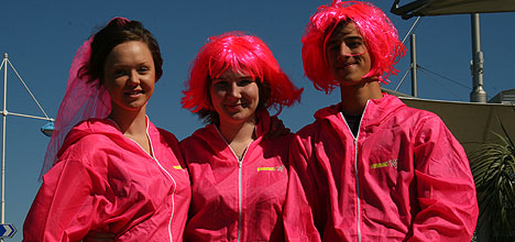 SunLive - Pink people gather for fun walk - The Bay's News First