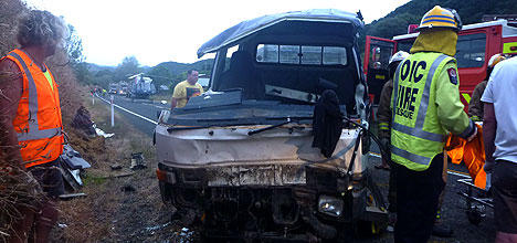 SunLive - Four injured in Te Kaha crash - The Bay's News First