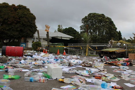 SunLive - School trashed with rubbish - The Bay's News First