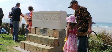 SunLive - Penguin memorial unveiled - The Bay's News First