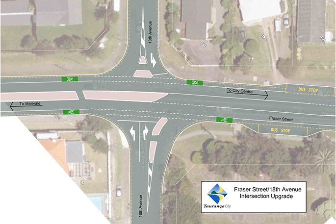 SunLive - New layout for city intersection - The Bay's News First
