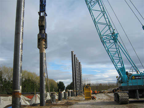 SunLive - Domain Rd bridge piling work begins - The Bay's News First